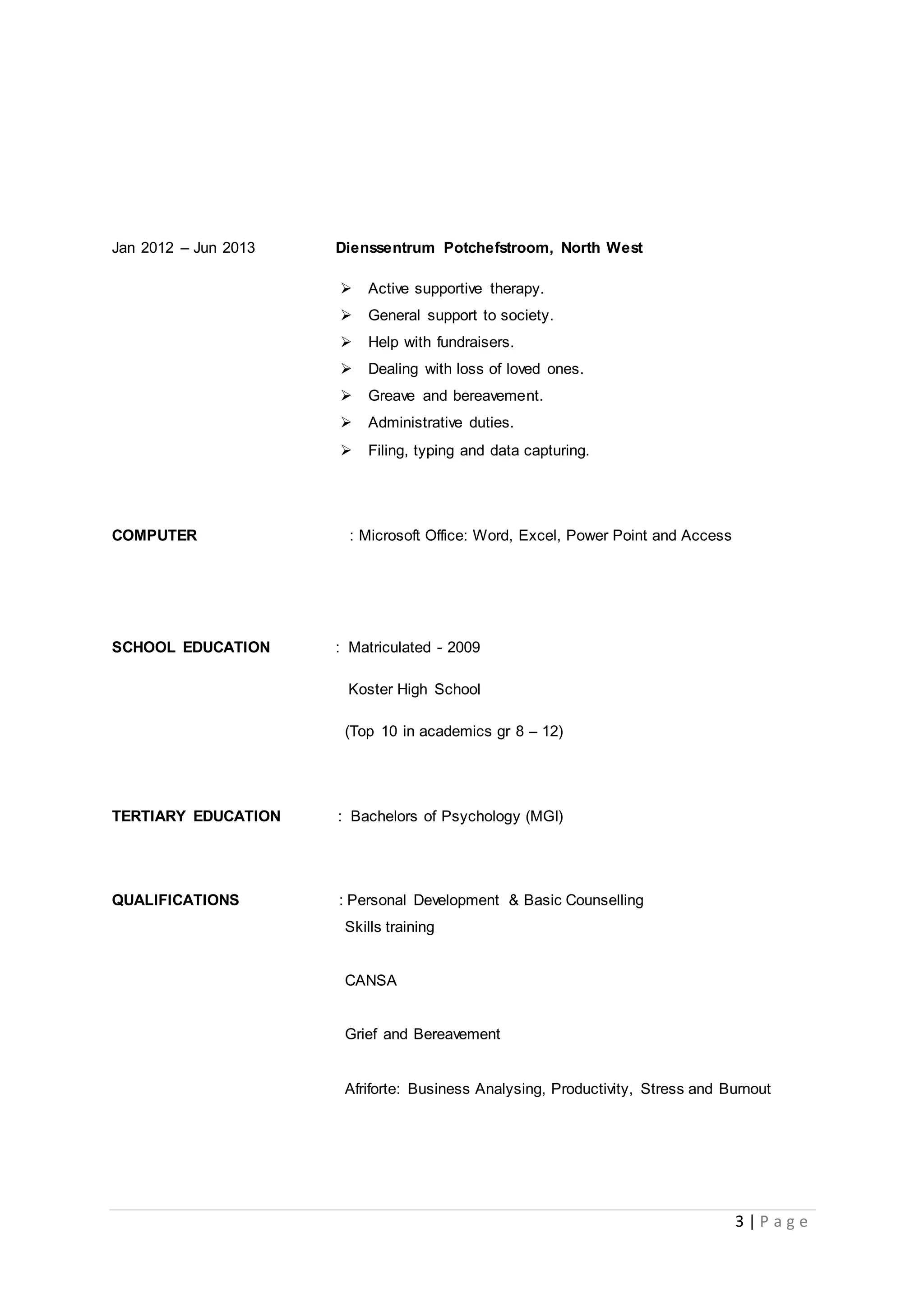 CV RUDI JANSEN VAN RENSBURG | DOCX