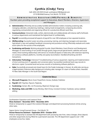 CT-Resume FW | PDF