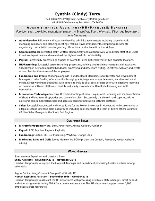 CT-Resume FW | PDF