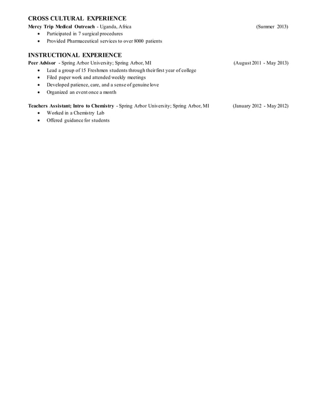 Levi Norris Resume (2015) | PDF