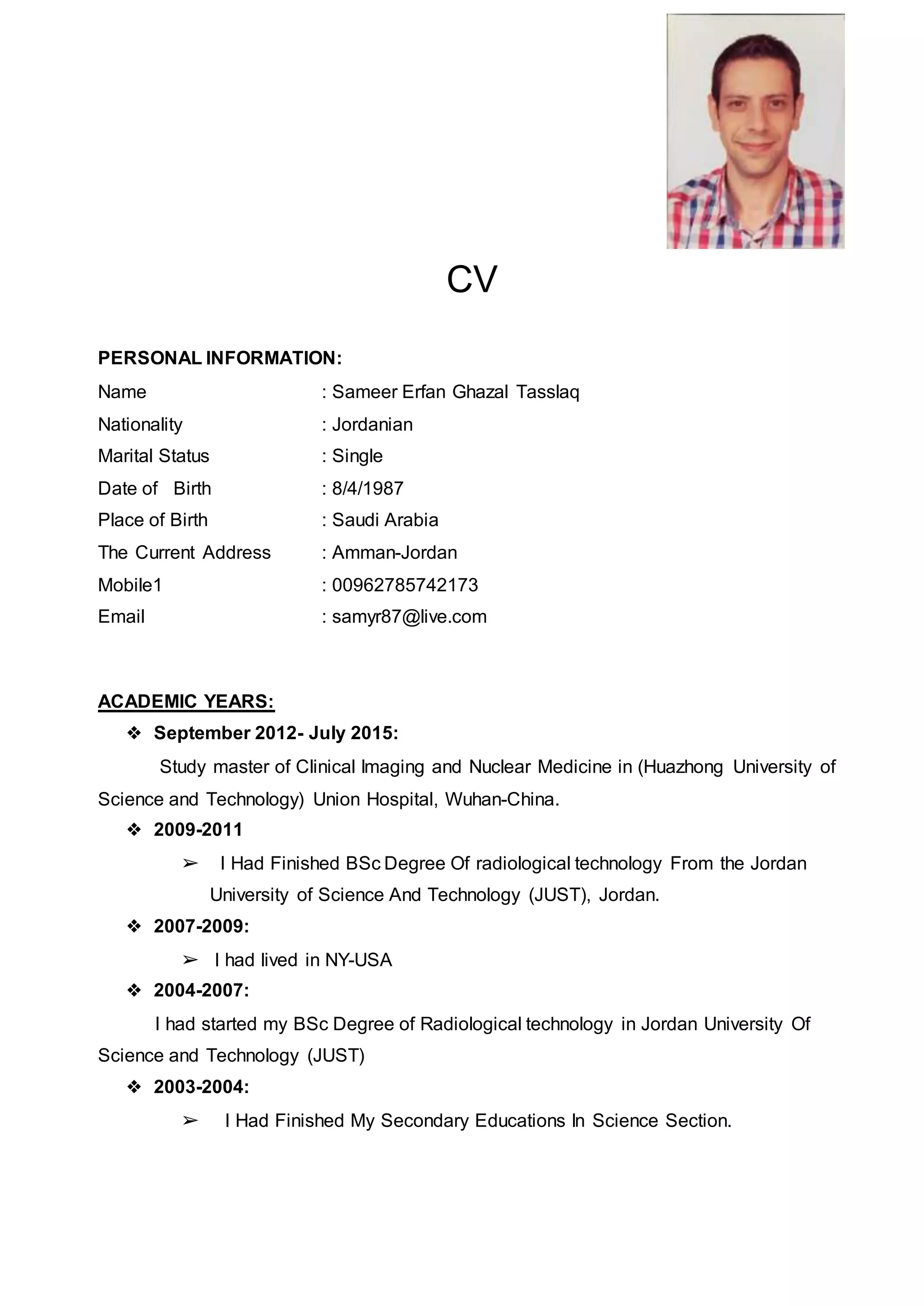sameer cv | DOCX