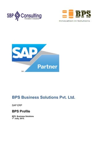 BPS Business Solutions Profile | PDF