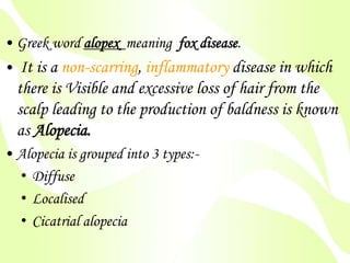 Therapeutics for Alopecia | PPTX