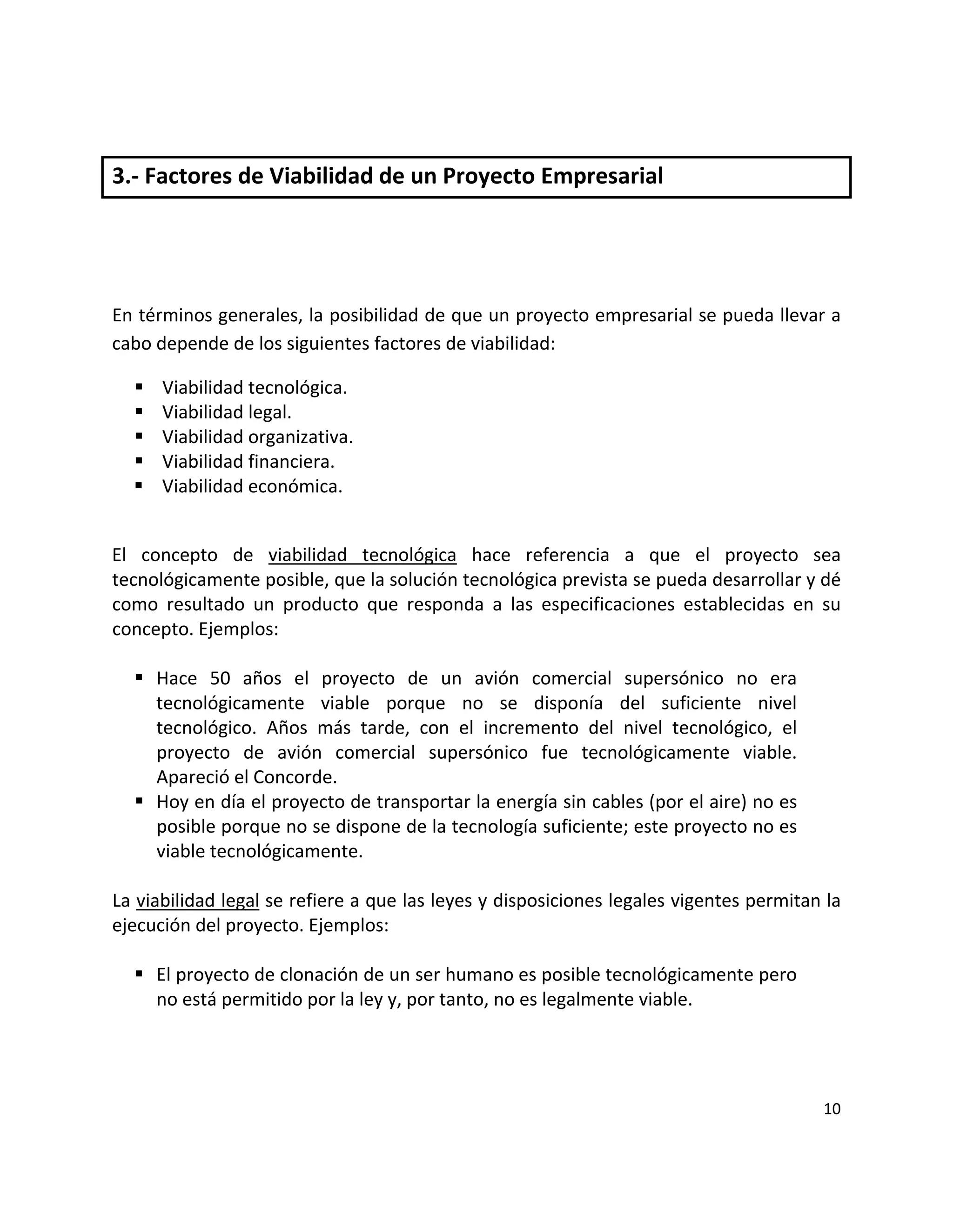 Plan de Viabilidad de un Proyecto Empresarial | PDF
