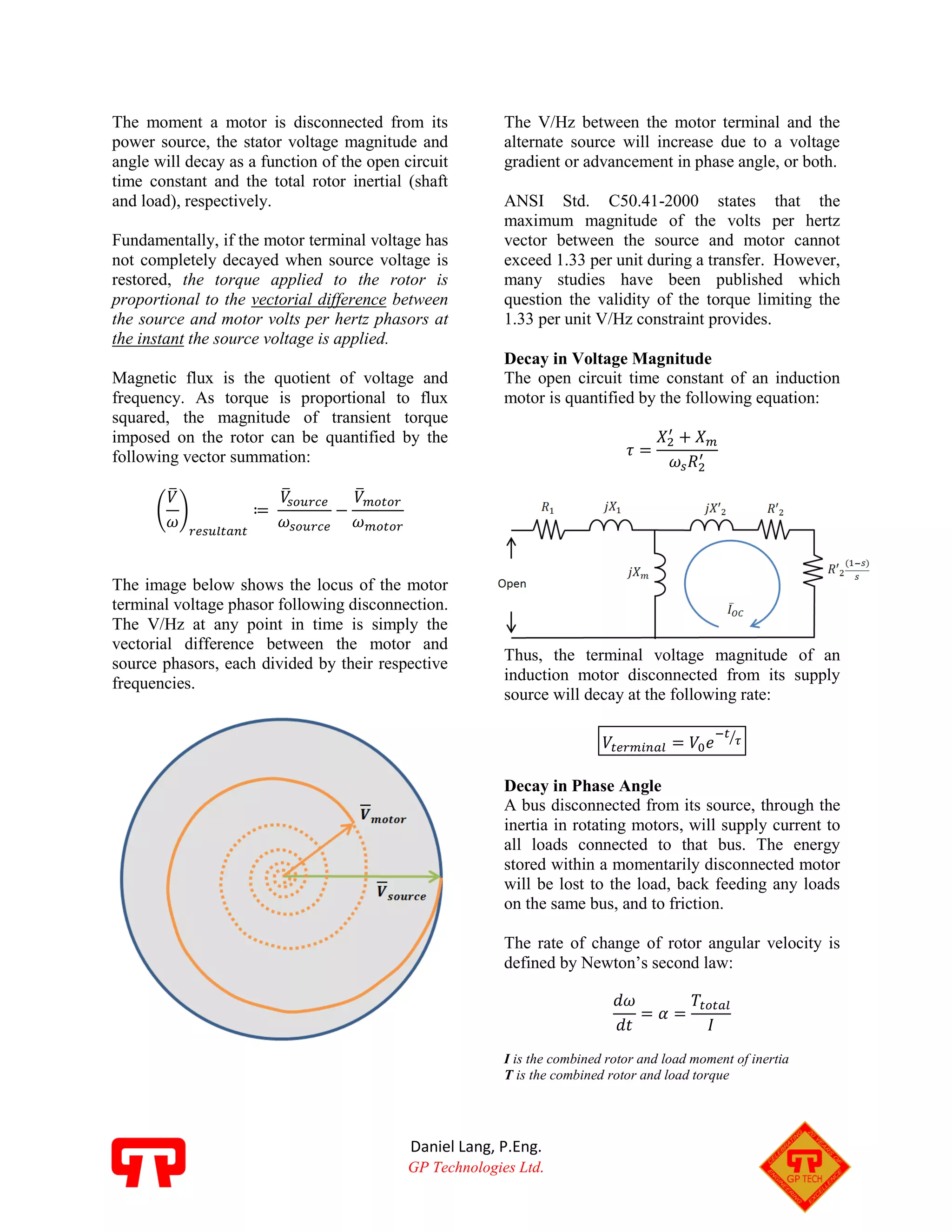 White Paper_Induction Motor Dynamics of Fast Bus Transfer_Rev0_26 Dec ...