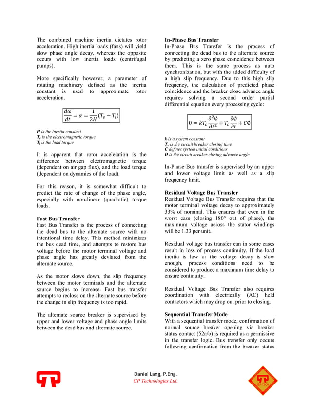 White Paper_Induction Motor Dynamics of Fast Bus Transfer_Rev0_26 Dec ...