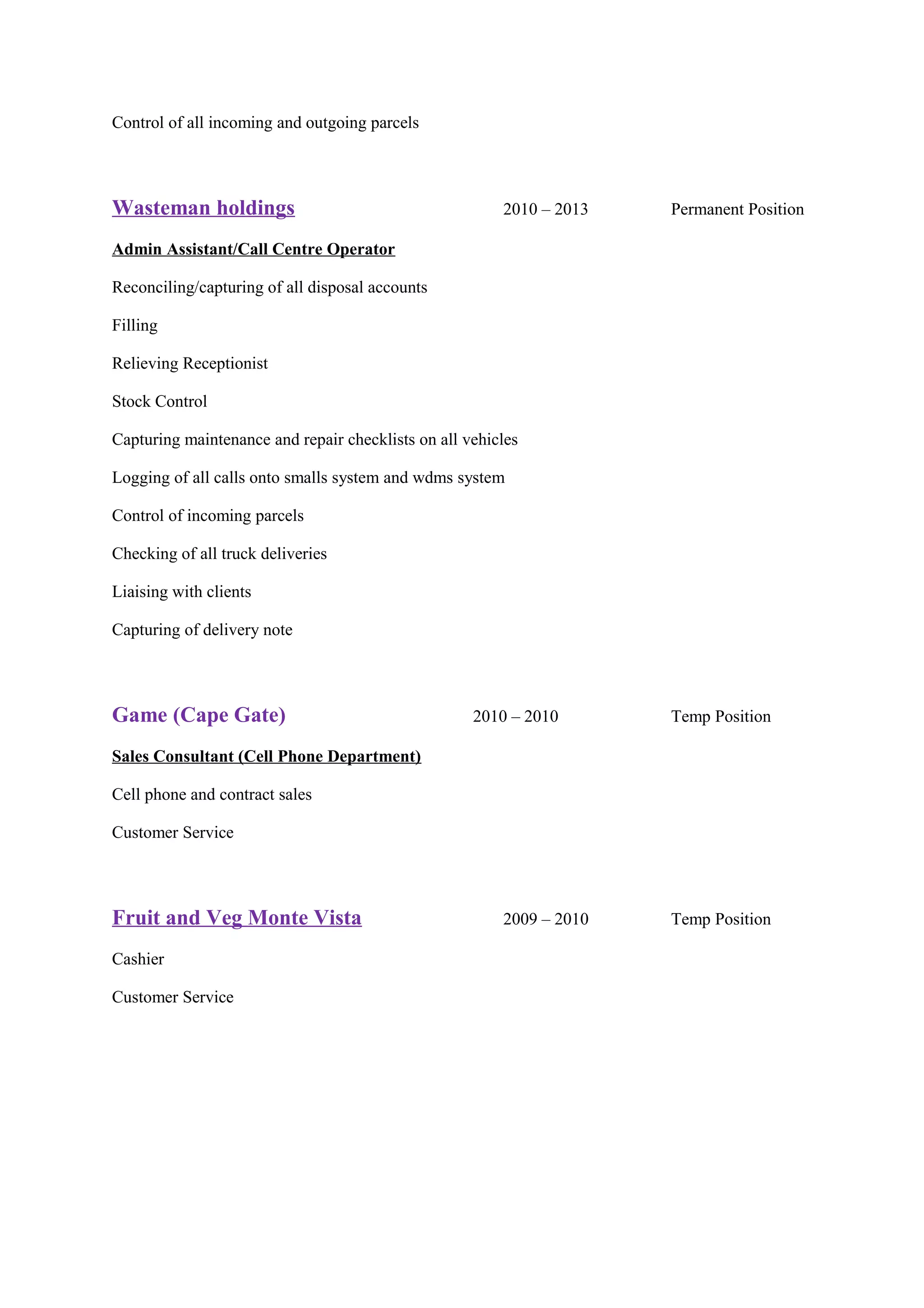 Curriculum Vitea Of Sam | PDF