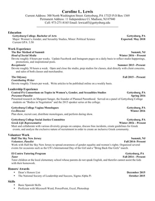 CarolineLewisResume | PDF