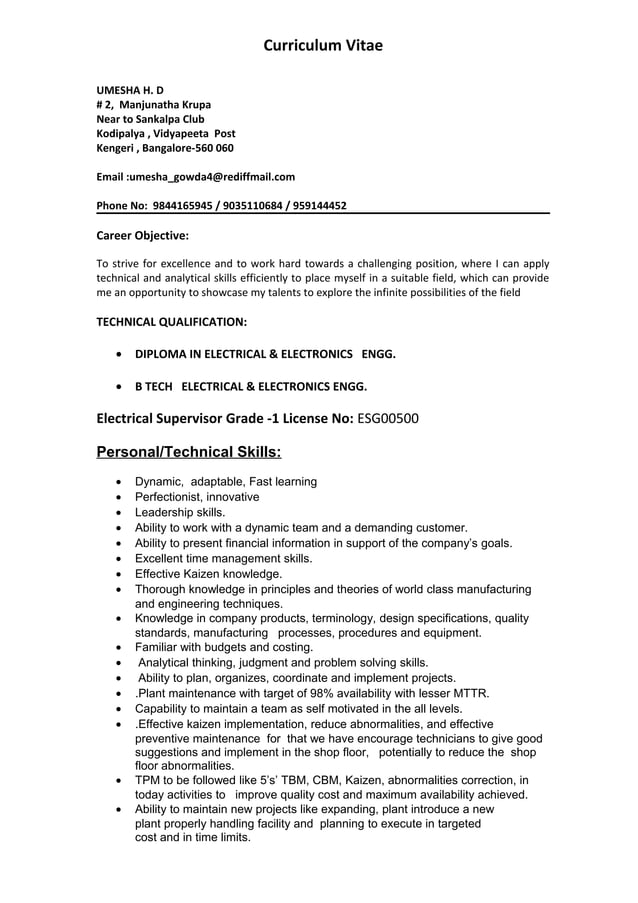 Utility TTIPL RESUME 1 -new Address Copy | DOC