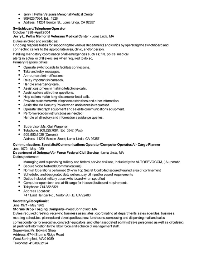 A View in Word of Virginia Roldan Resume 1 recreated 12 03 2014 | PDF ...