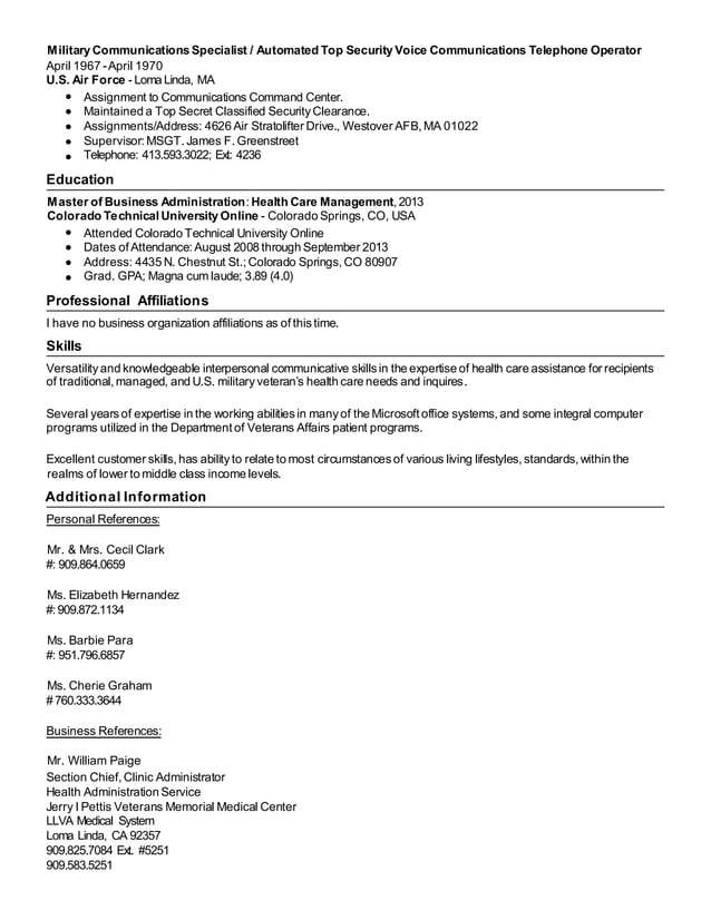A View in Word of Virginia Roldan Resume 1 recreated 12 03 2014 | DOCX