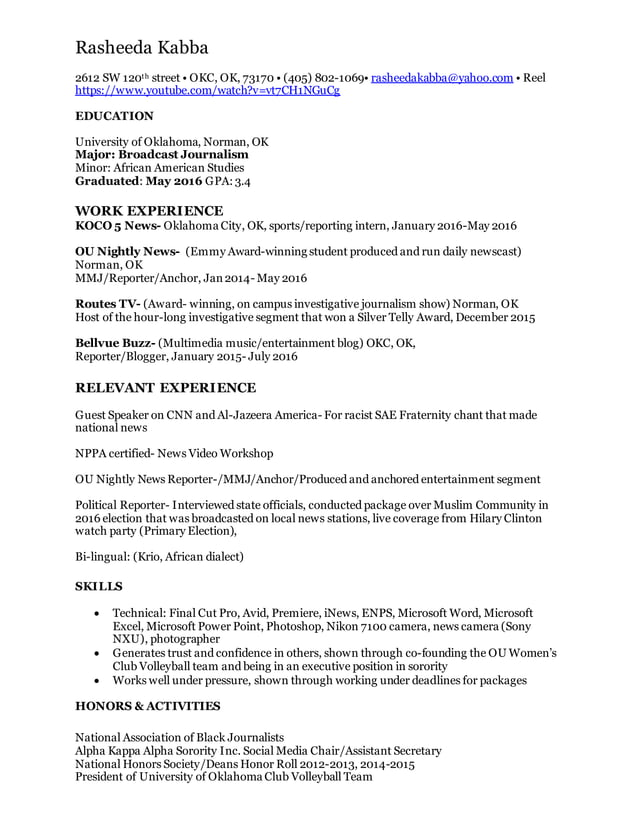 Rasheeda-Job Resume | PDF