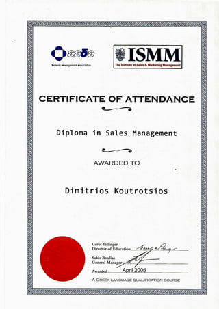 DIPLOMA IN SALES MANAGEMENT | PDF
