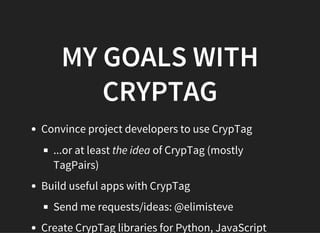 CrypTag: Building Encrypted, Taggable, Searchable Zero-knowledge ...