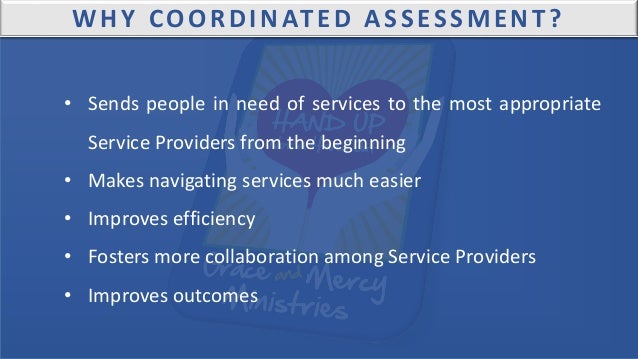 Taskforce Presentation on Coordinated Assessment