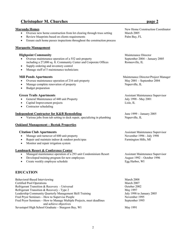 Chris' Resume - R1 | PDF