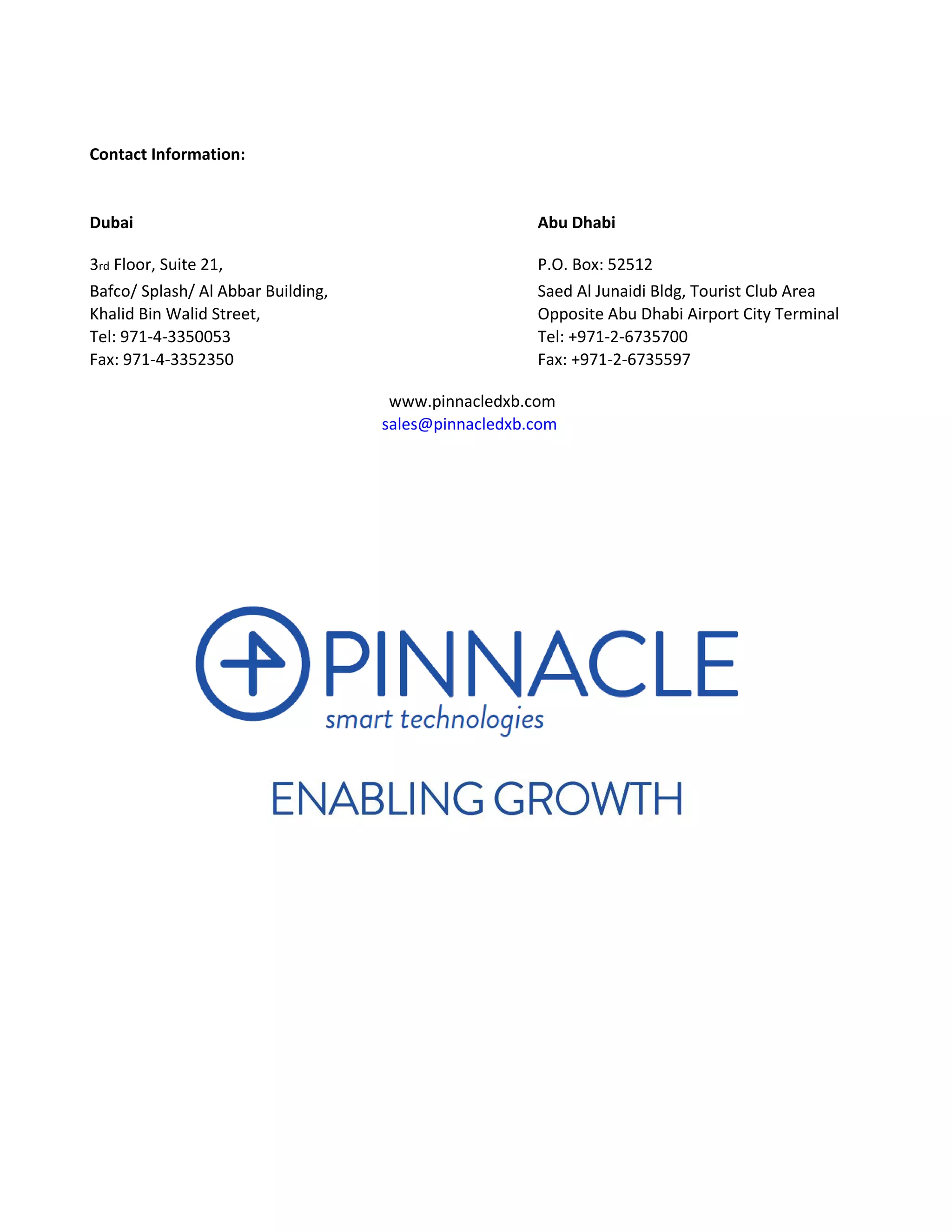 Pinnacle Computer Systems | PDF