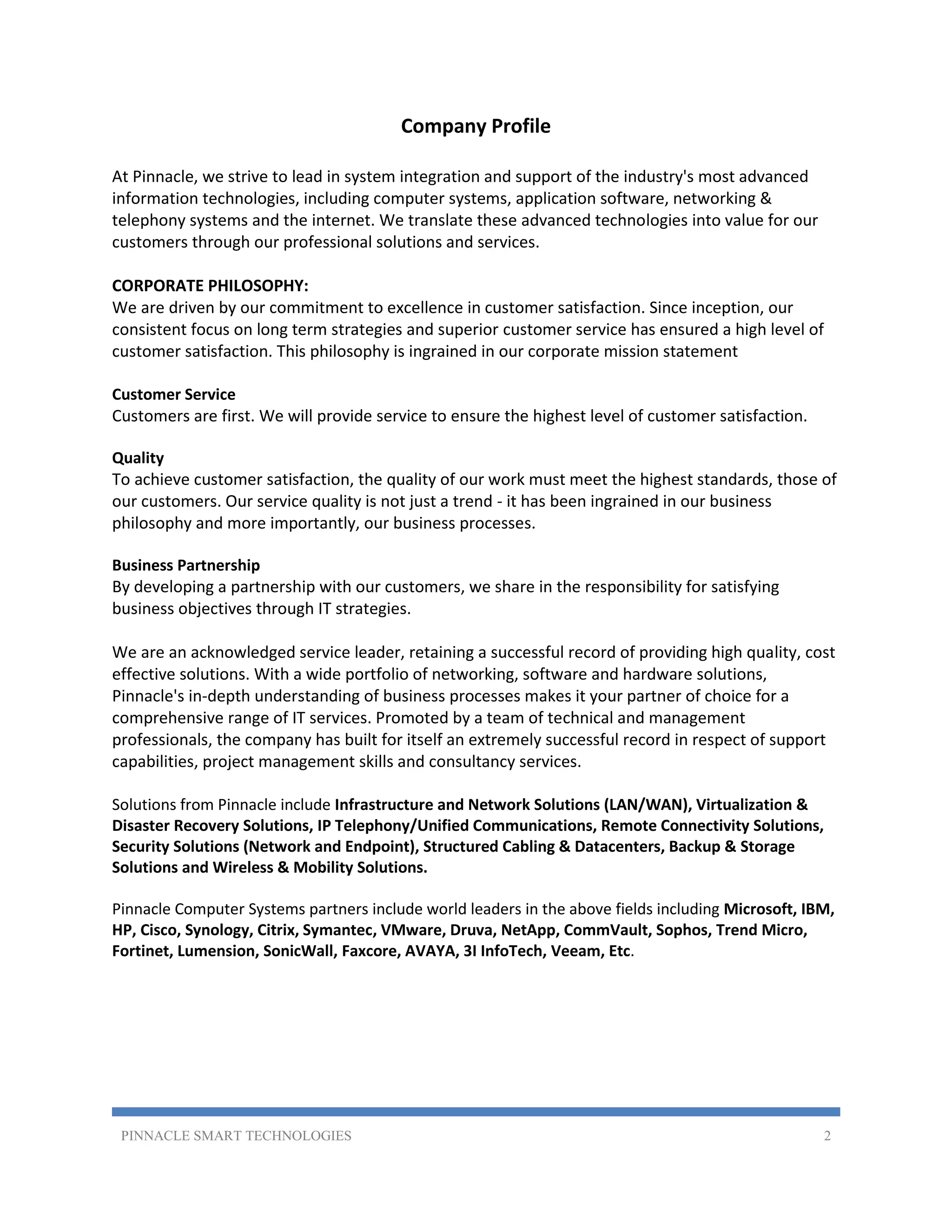 Pinnacle Computer Systems | PDF