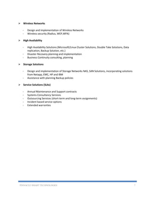 Pinnacle Computer Systems | PDF | Computer Networking | Computing