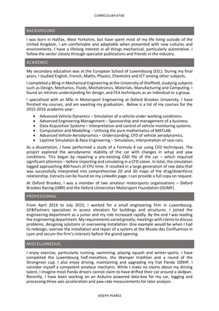 CV Combine - LinkedIn (2016) | PDF