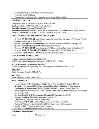 Mayank Final Resume | PDF