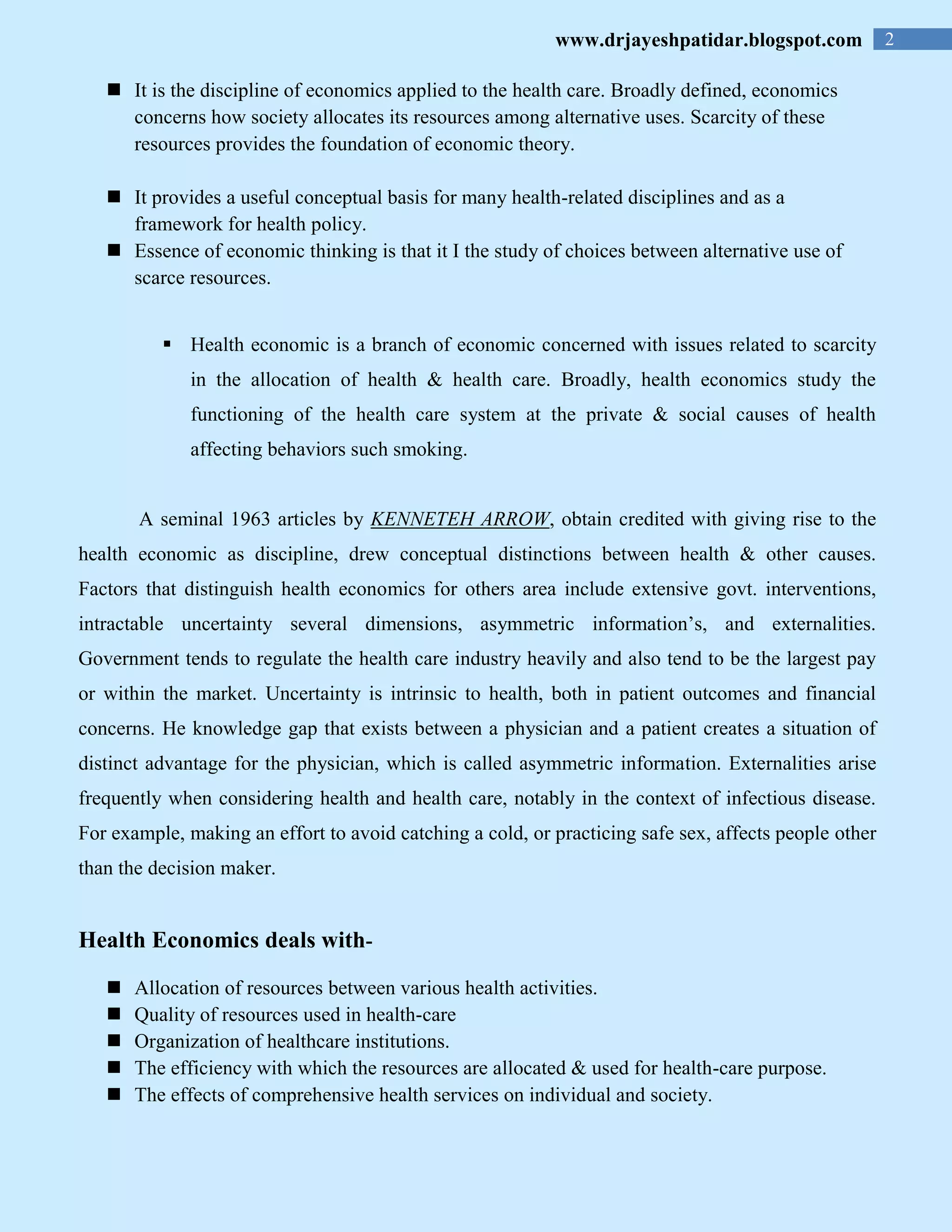 Health economics | PDF