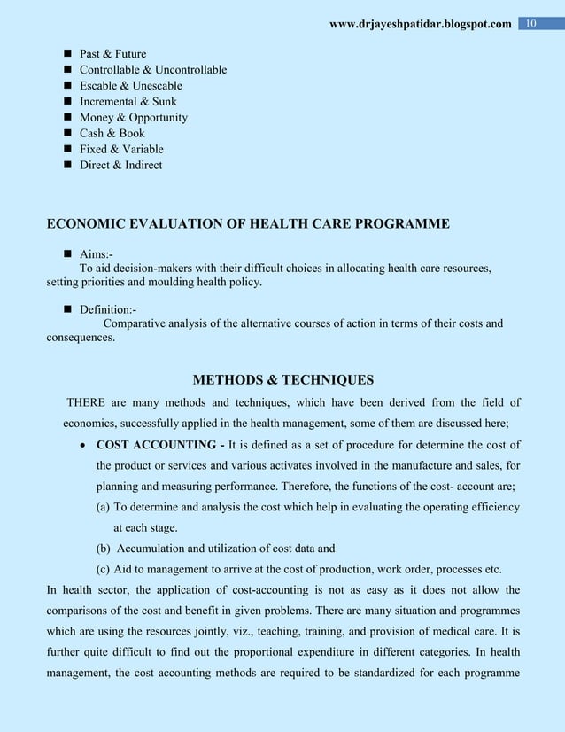 Health economics | PDF