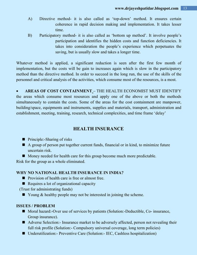 Health economics | PDF