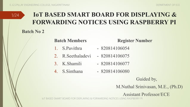 IoT based Smart board for Displaying and Forwarding notices using ...