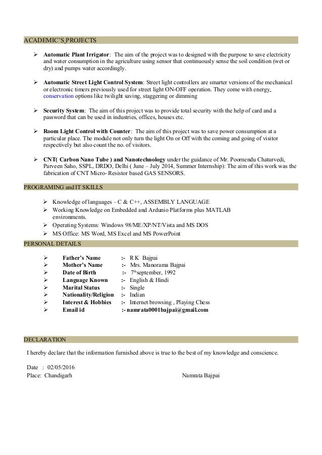 Matlab resume