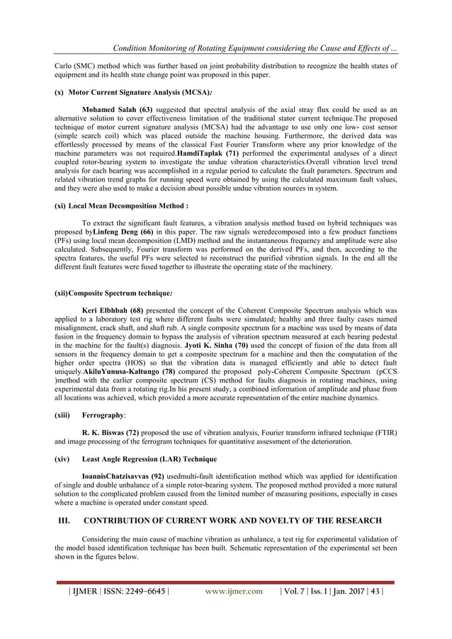 Condition Monitoring of Rotating Equipment Considering the Cause and Effects of Vibration: A ...