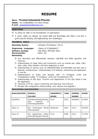 PRAMOD-RESUME | DOCX