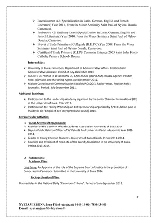 CURRICULUM VITAE | PDF