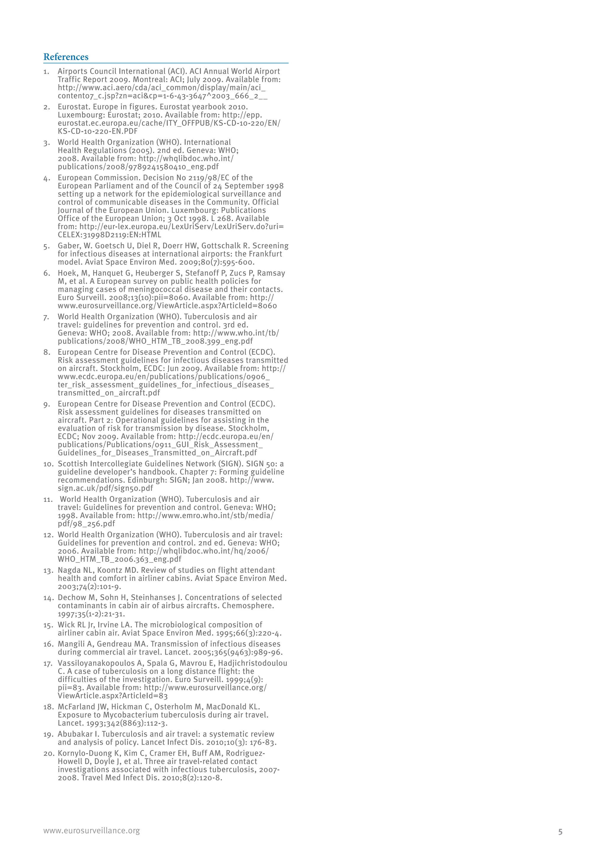 RAGIDA Eurosurveillance | PDF