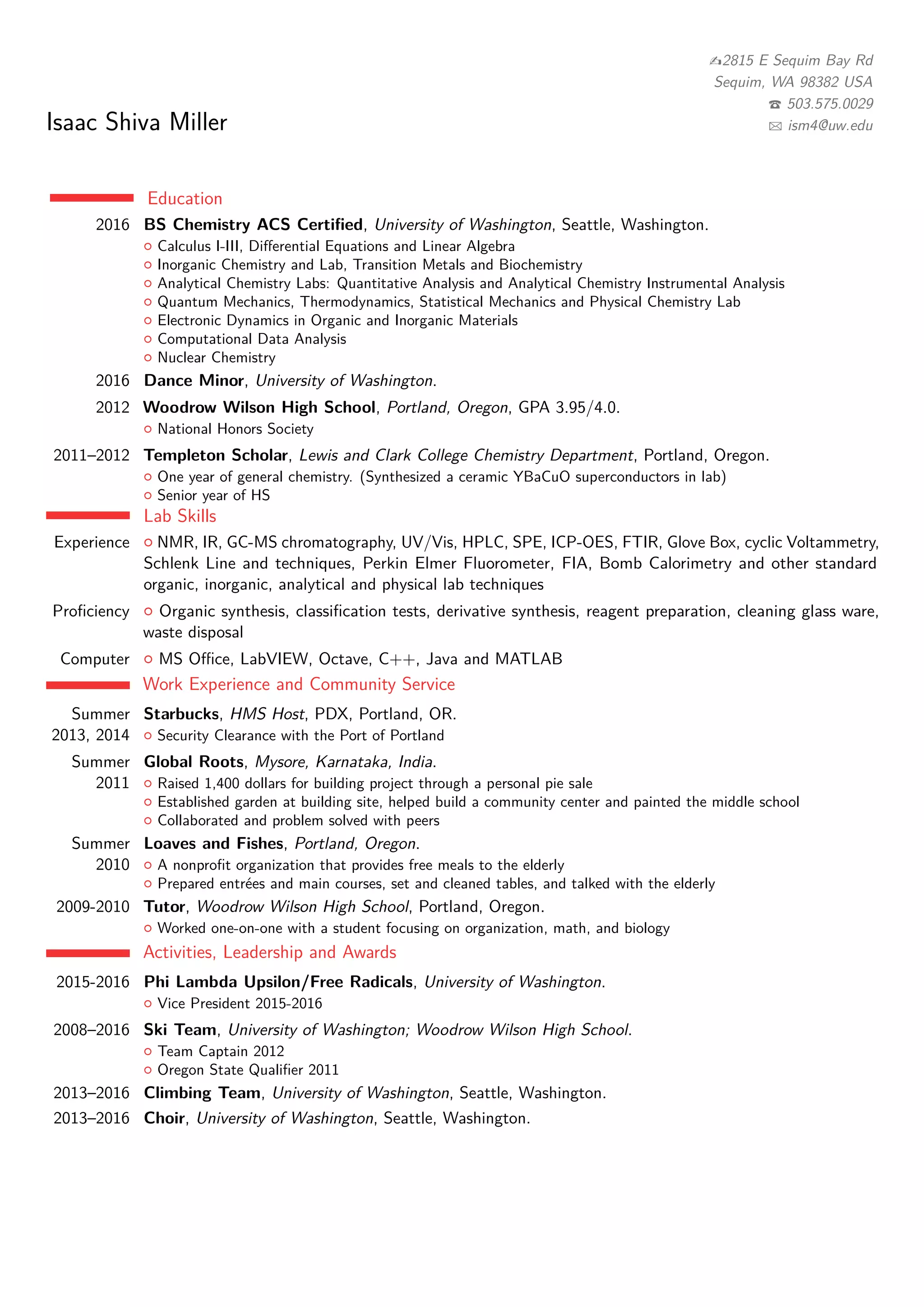 Shiva Miller Resume | PDF