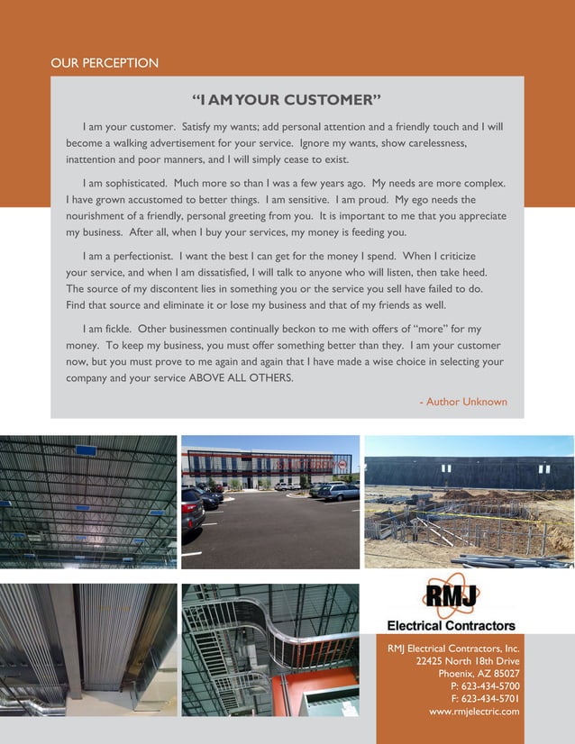 RMJElectrical 2015 Brochure | PDF | Construction Industry | Industries