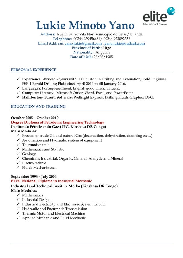 LUKIE M. YANO CV 2016 | PDF