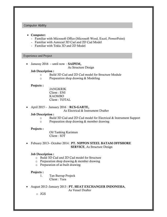 CV Moch Zainal Abidin | PDF | Civil Engineering Industry | Industries