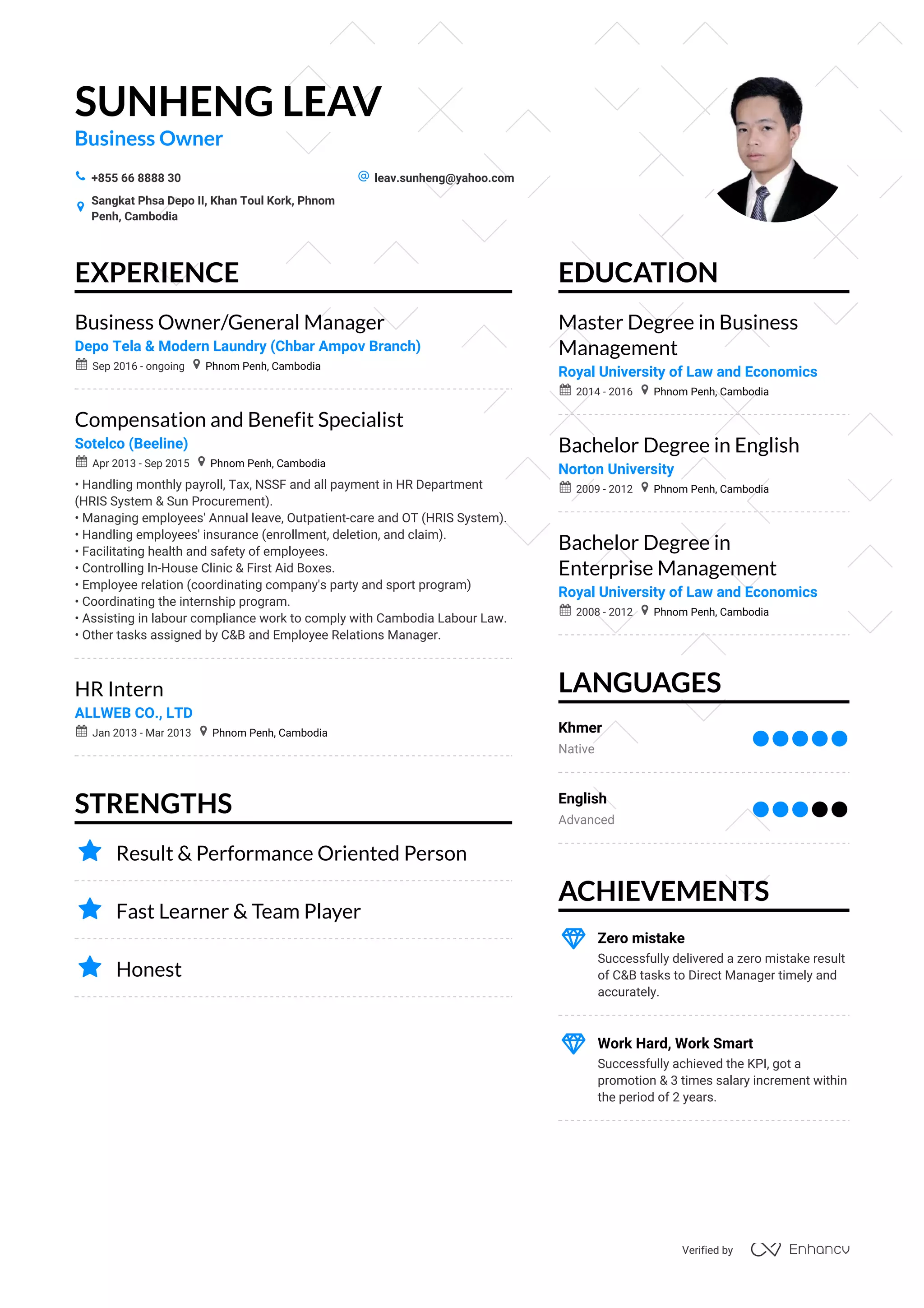 SunhengLeavResume | PDF