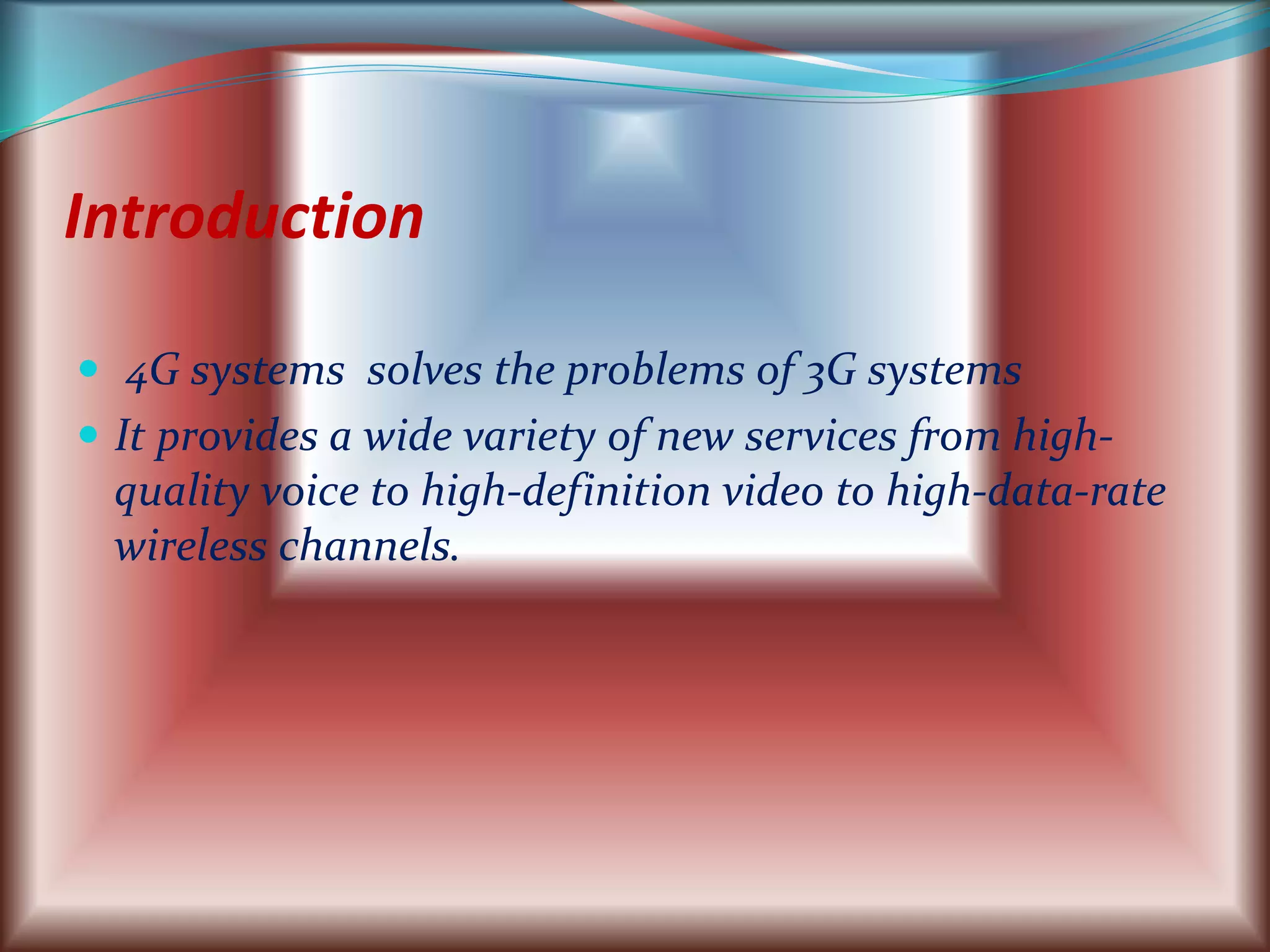 4G Mobile communication Technology | PPT