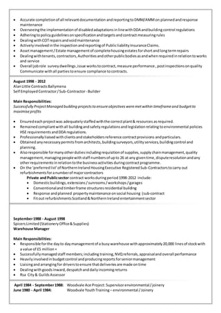 - Alan Little - CV V2 | PDF