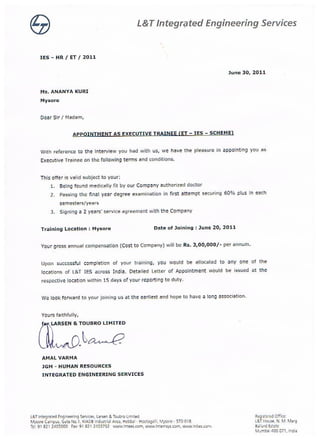 Proof of Working Experience | PDF