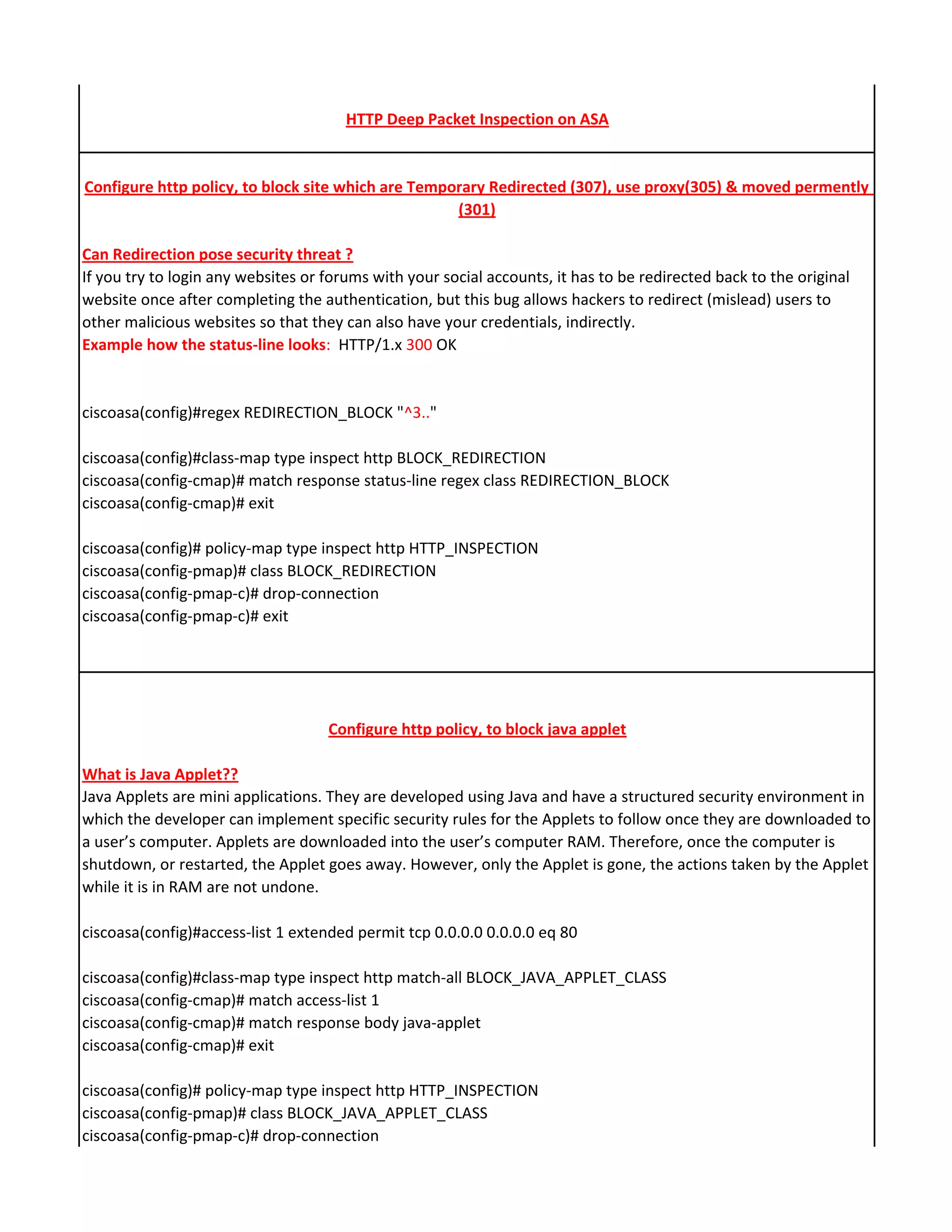 Packet Inspection on ASA | PDF