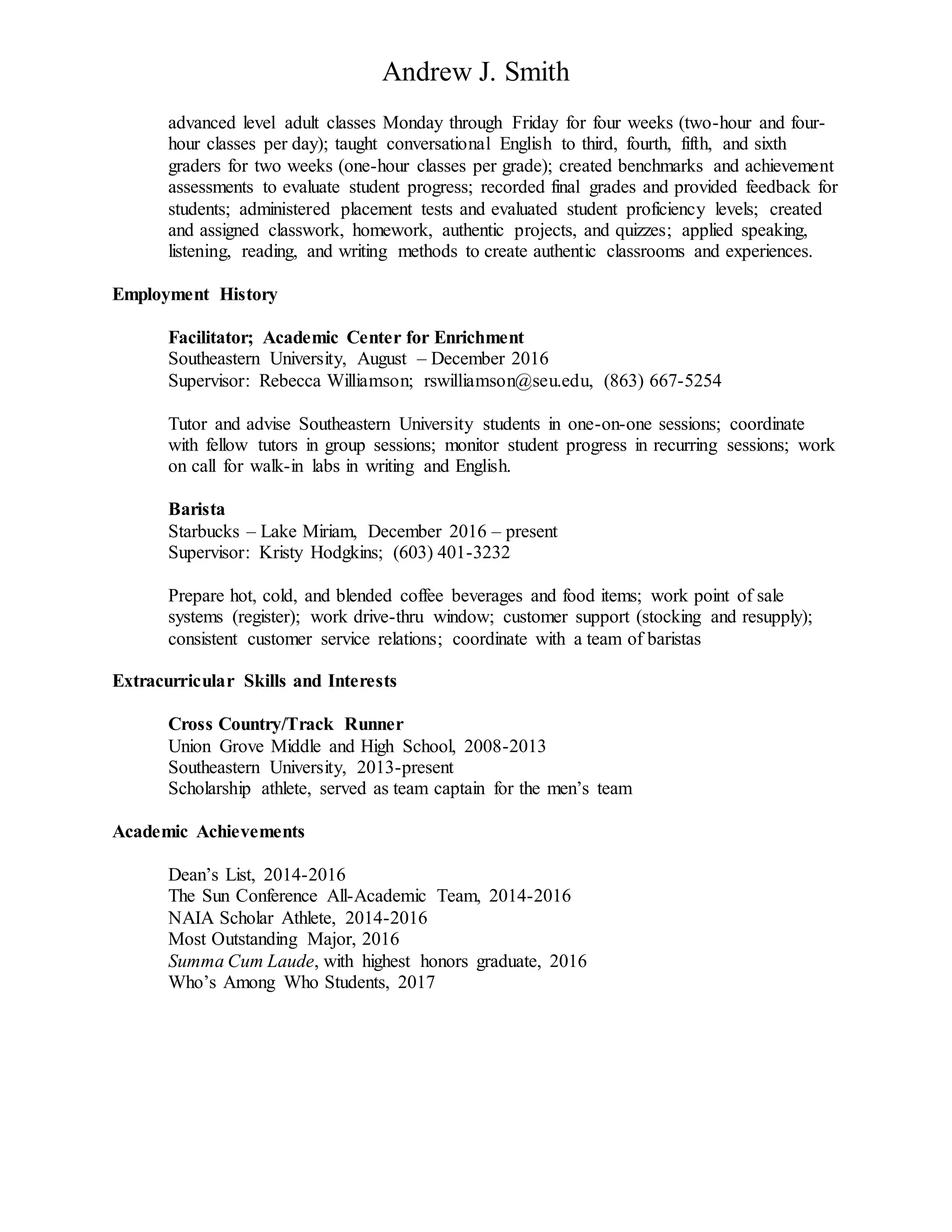 Drew Smith CV | DOCX