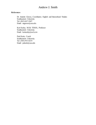 Drew Smith CV | DOCX