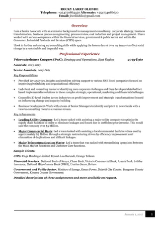 Rocky Olonde Resume | PDF