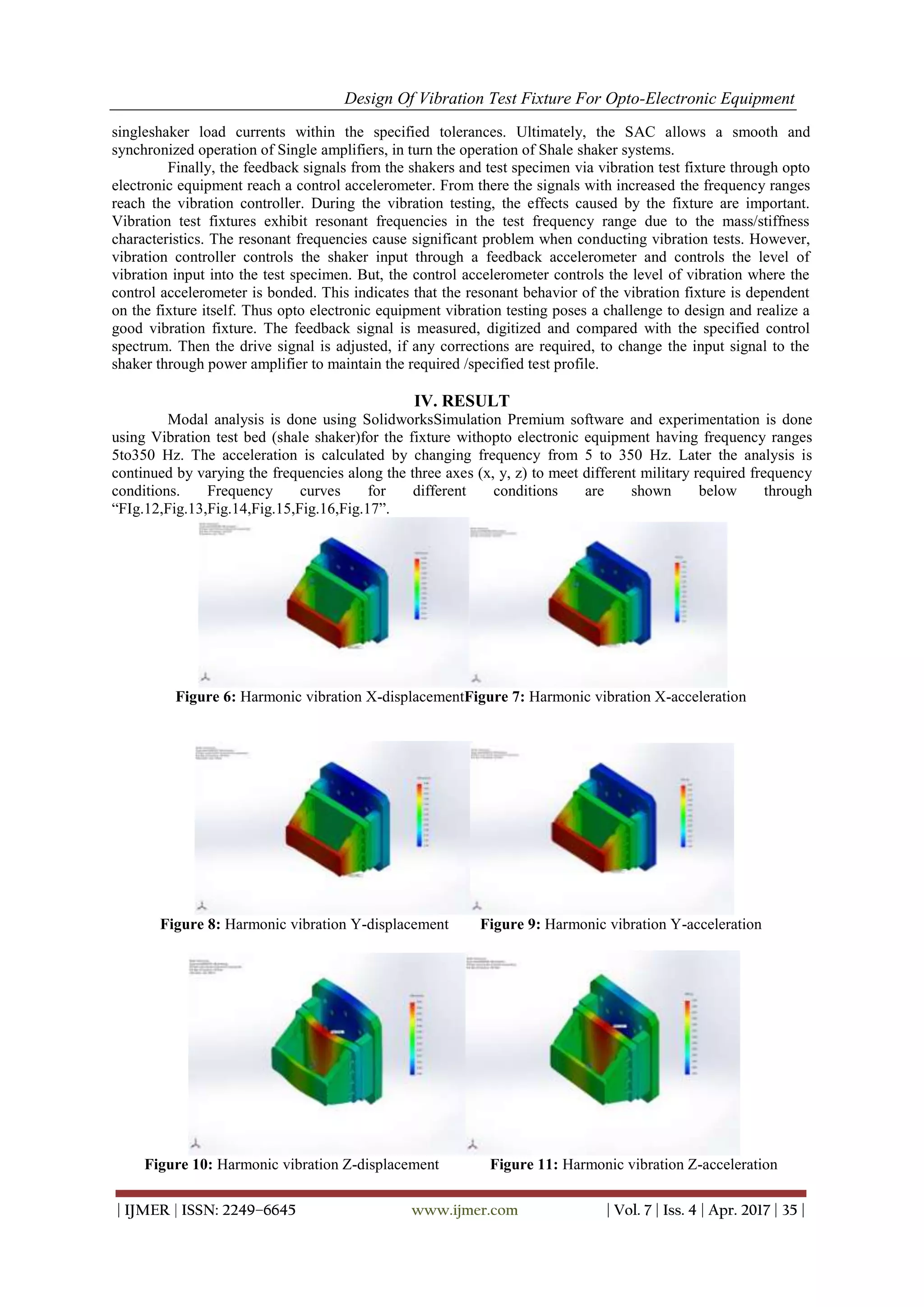Design of Vibration Test Fixture for Opto-Electronic Equipment | PDF