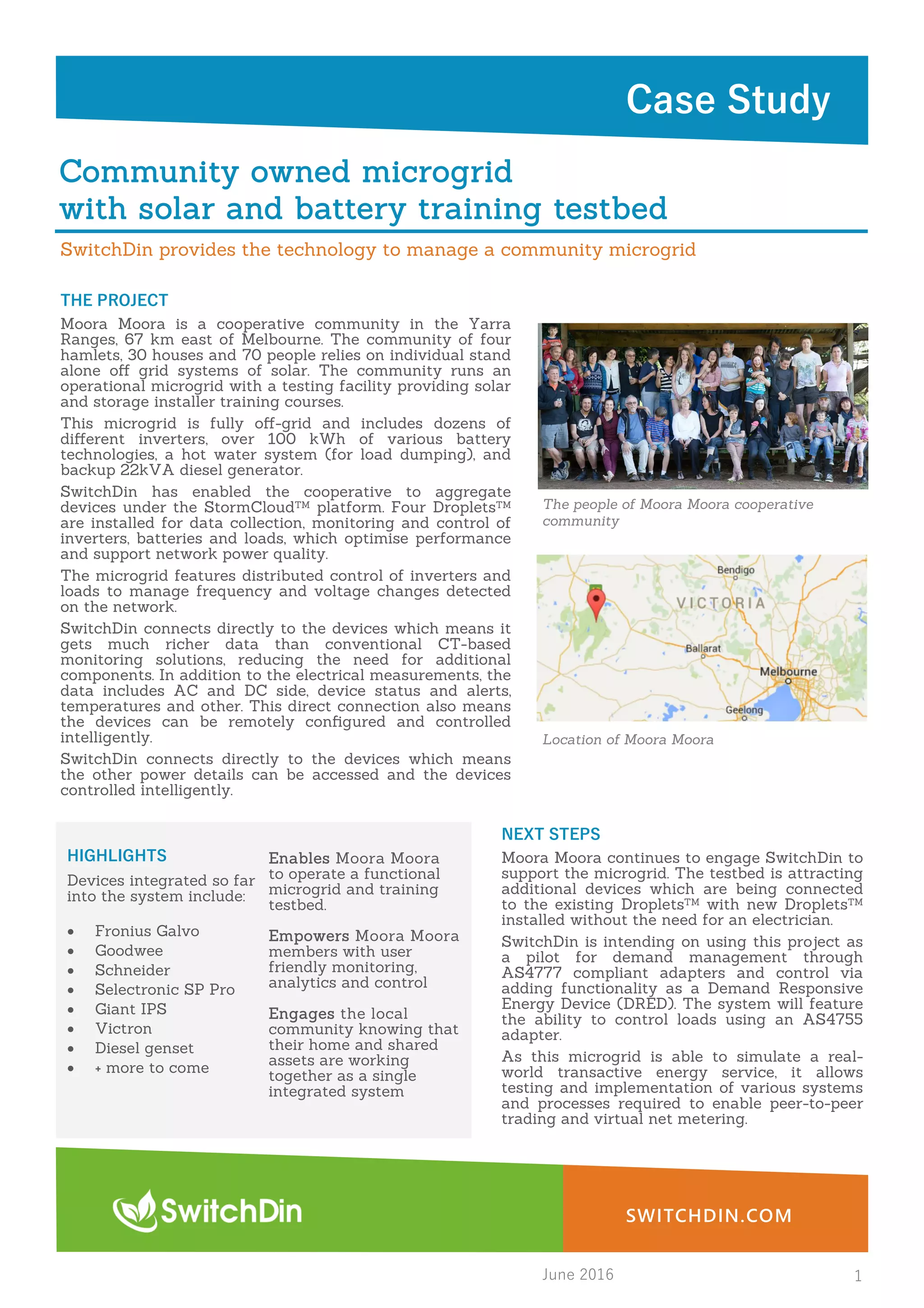 Case Study - Moora Moora Microgrid | PDF