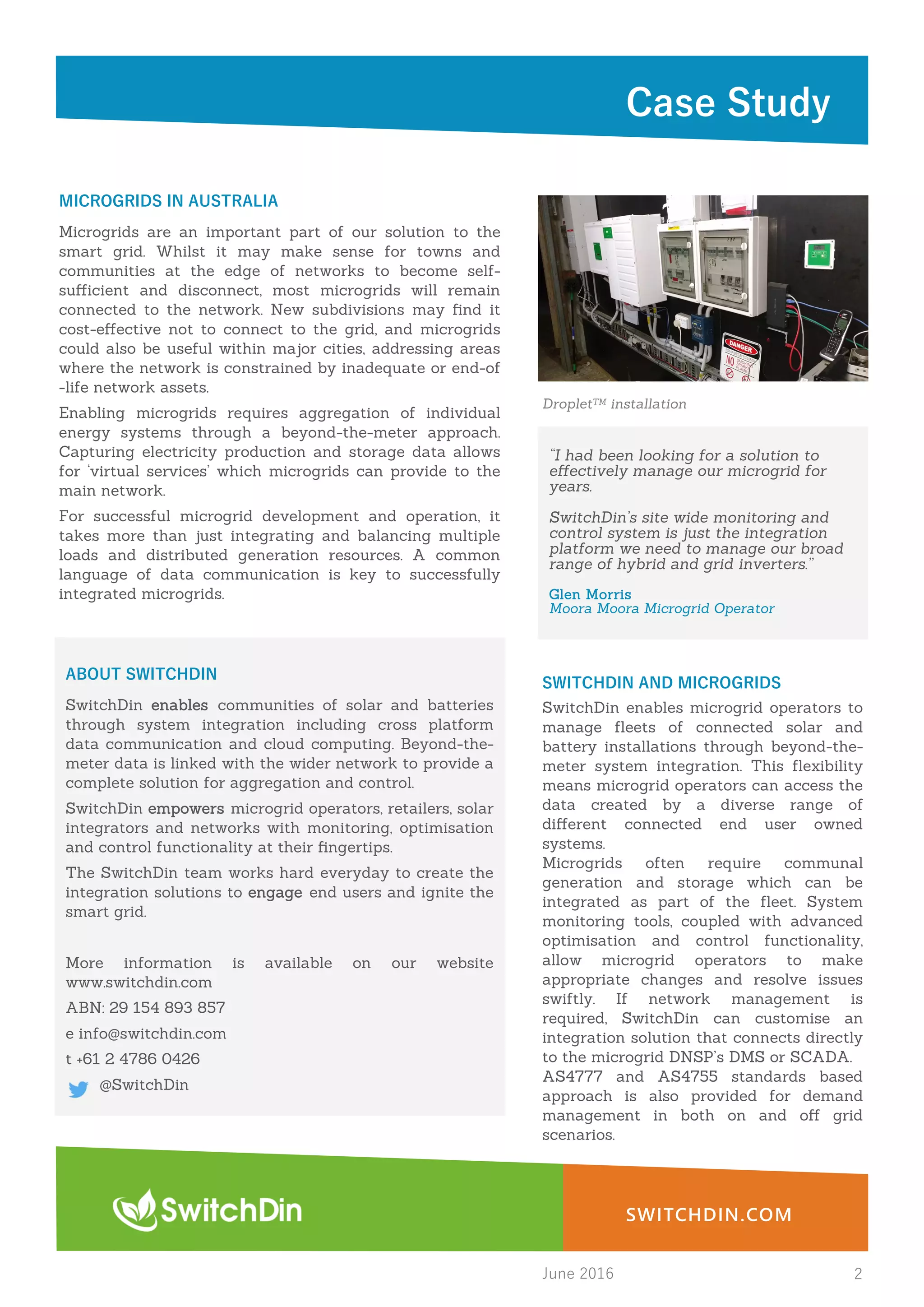 Case Study - Moora Moora Microgrid | PDF