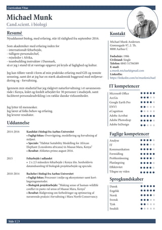 Michael_Munk_Brutto_Curriculum_Vitae | PDF